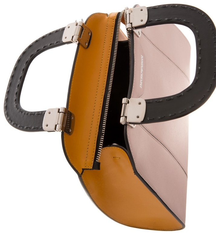 Emporio Armani Small Structured Tote - ShopStyle