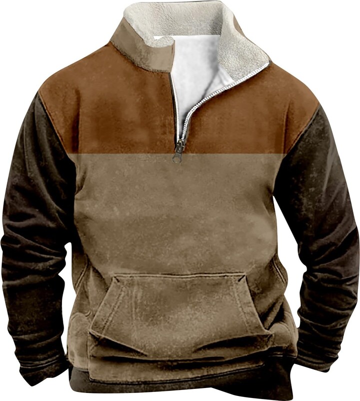 MMOOVV Men's Half Zip Jumper - ShopStyle Jackets