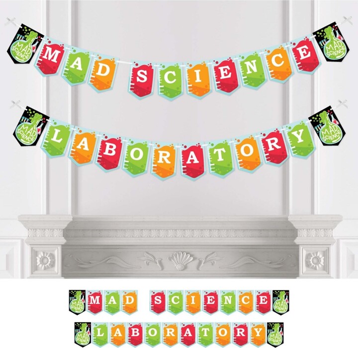 Big Dot Of Happiness Scientist Lab - Bunting Banner - Party Decorations ...