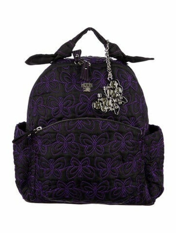 Anna Sui Embroidered Nyon Backpack Black - ShopStyle