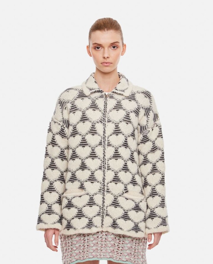 Marco Rambaldi Floating Heart Knitted Jacket - ShopStyle