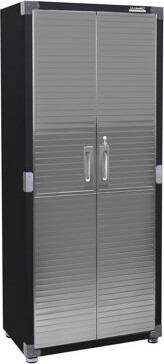 Seville Classics UltraHD Storage Cabinet, Graphite, 30" W x 18" D x 72 ...