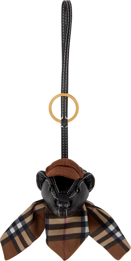 Burberry Black Thomas Bear Keychain - ShopStyle