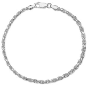 Giani Bernini Rope Link Chain Bracelet in Sterling Silver, Created for ...