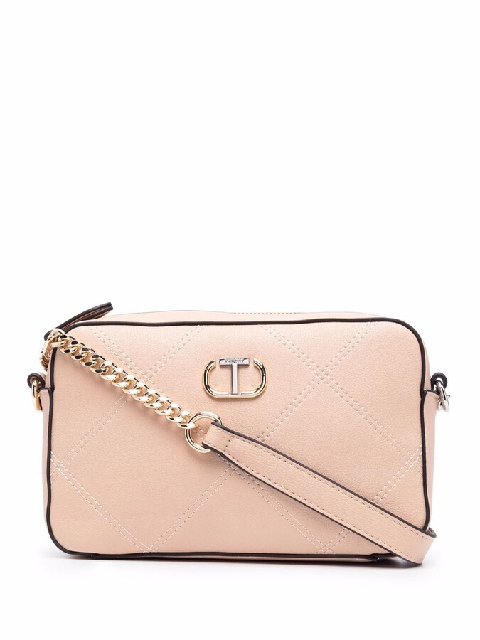 Twin-Set Logo-Plaque Crossbody Bag - ShopStyle