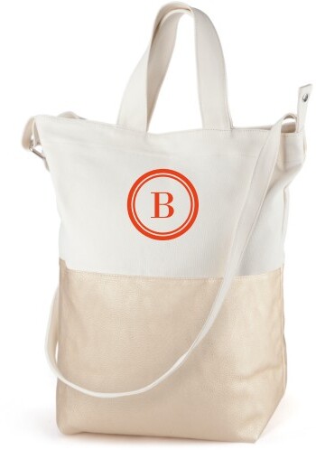 Shutterfly Canvas Tote Bags: Circle Frame Canvas Tote Bag, Metallic ...