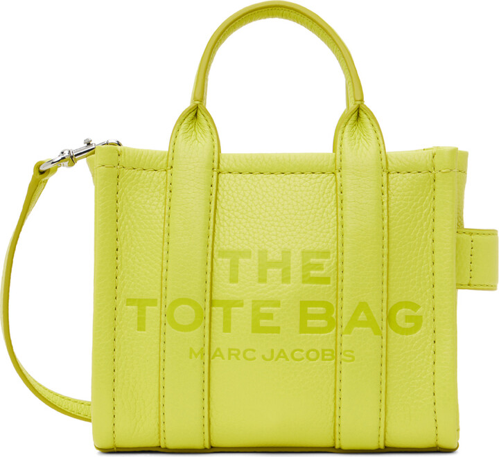 Marc Jacobs Yellow 'The Leather Mini Tote Bag' Tote - ShopStyle