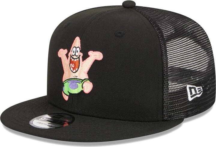 New Era Men's Black SpongeBob SquarePants Patrick Star Trucker 9FIFTY ...