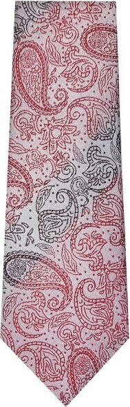The Dapper Tie TheDapperTie Men' Red And Black Pailey Necktie with ...