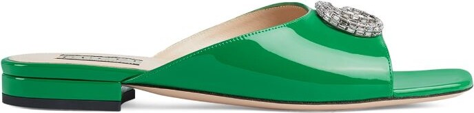 Gucci Leather Double G Sandals - ShopStyle