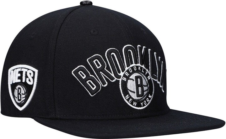 Men's Pro Standard Black Brooklyn Nets Wordmark Logo Snapback Hat ...