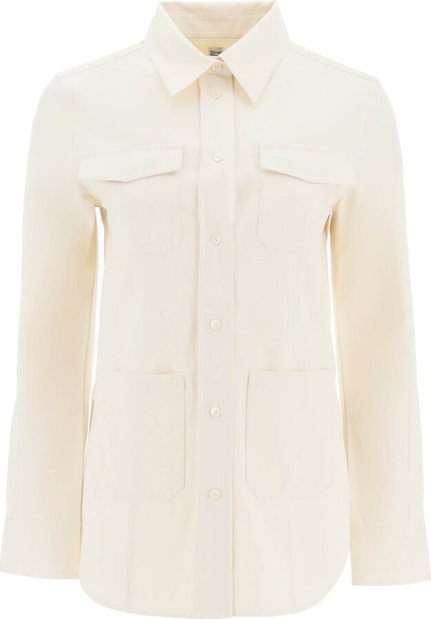 Totême cargo cotton shirt - ShopStyle Tops