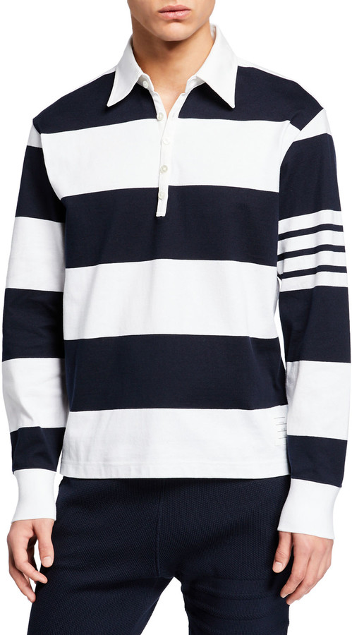Thom Browne Men's Oversized Ruby Polo Shirt - ShopStyle