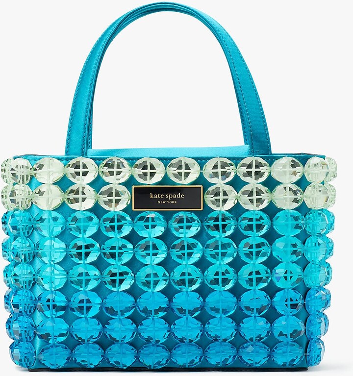 Kate Spade Sam Icon Candy Beaded Satin Small Tote - ShopStyle