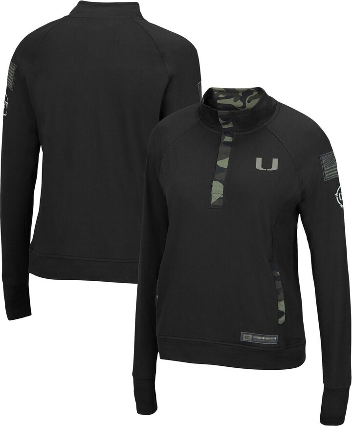 Colosseum Women's Black Miami Hurricanes Oht Military-Inspired ...