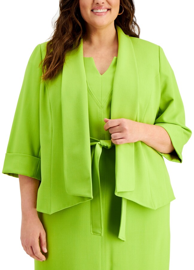 Kasper Plus Size Shawl Collar Jacket - ShopStyle