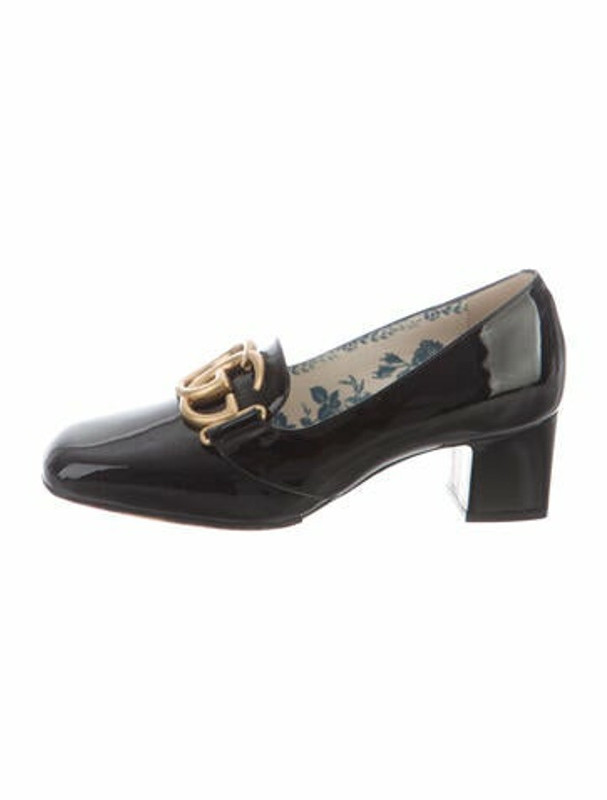 Gucci Victoire Double G Logo Pumps Black - ShopStyle
