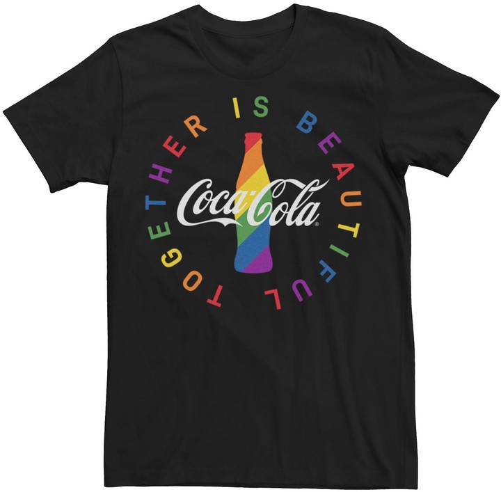 Licensed Character Adult Coca-Cola Pride Together Is Beautiful Tee ...