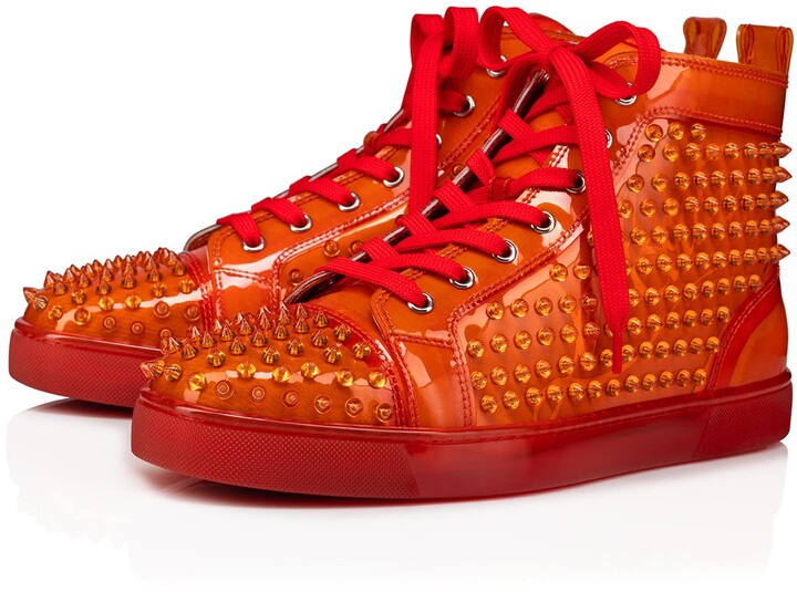 Christian Louboutin Louix Ray Spike PVC High Top Sneaker - ShopStyle