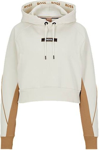 HUGO BOSS x Alica Schmidt hoodie with logos and contrast inserts ...