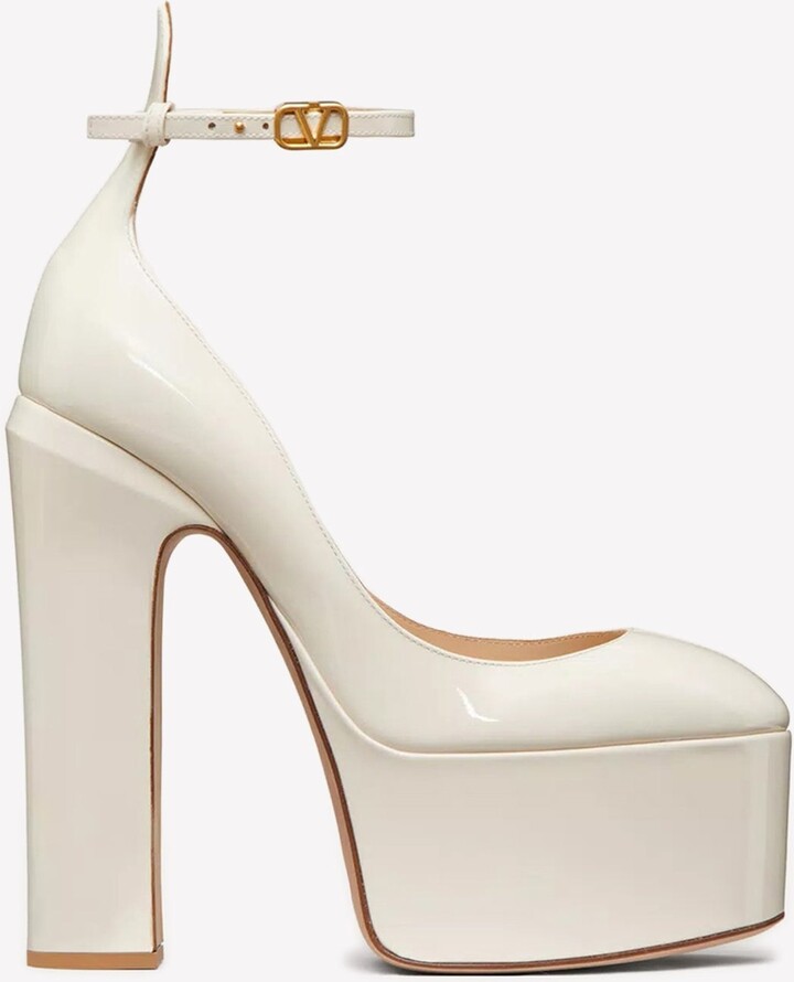 Valentino Tan-Go 155 Platform Pumps in Patent Leather - ShopStyle