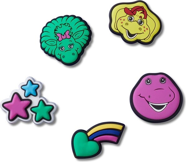 Crocs Jibbitz Barney the Dinosaur Shoe Charms 5pk - ShopStyle Clogs