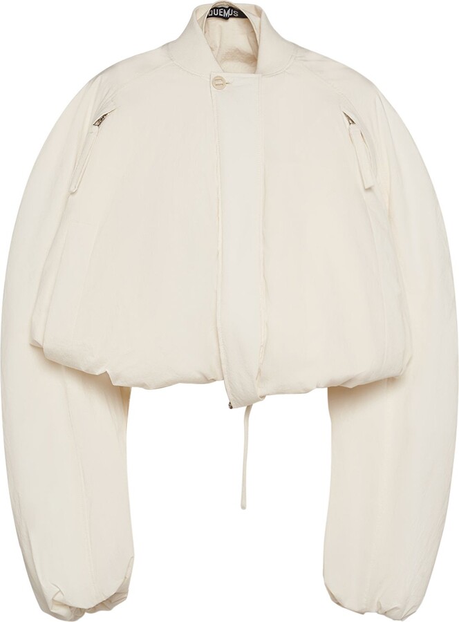 Jacquemus Le Bomber Bahia cropped puffer jacket - ShopStyle