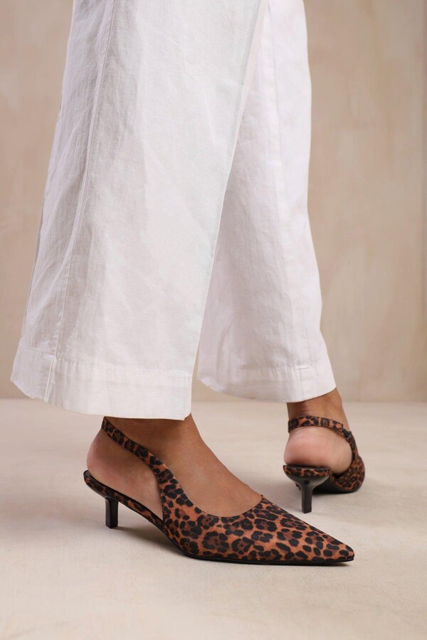 Where's That From 'New Form' Low Kitten Heels With Pointed Toe ...