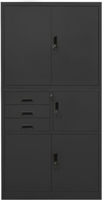 Inbox Zero Filing Cabinet Storage File Cabinet with Shelves for Living ...