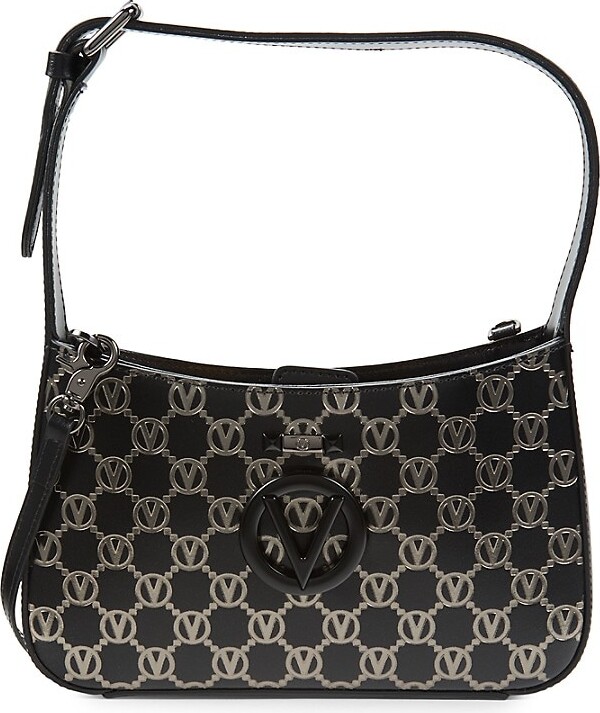Valentino by Mario Valentino Kai Logo Monogram Shoulder Bag - ShopStyle