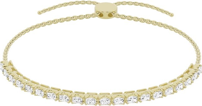 Lab Grown Diamonds 14K 1.00 Ct. Tw. Lab Grown Diamond Tennis Bolo Bracelet - ShopStyle