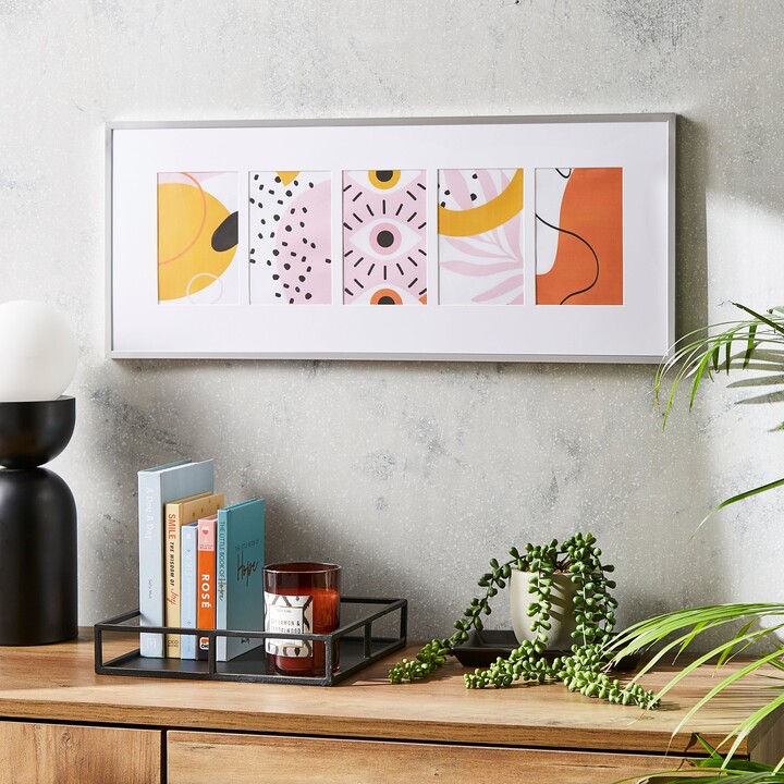 Dunelm Skinny Silver Panel Multi Photo Frame Silver - ShopStyle