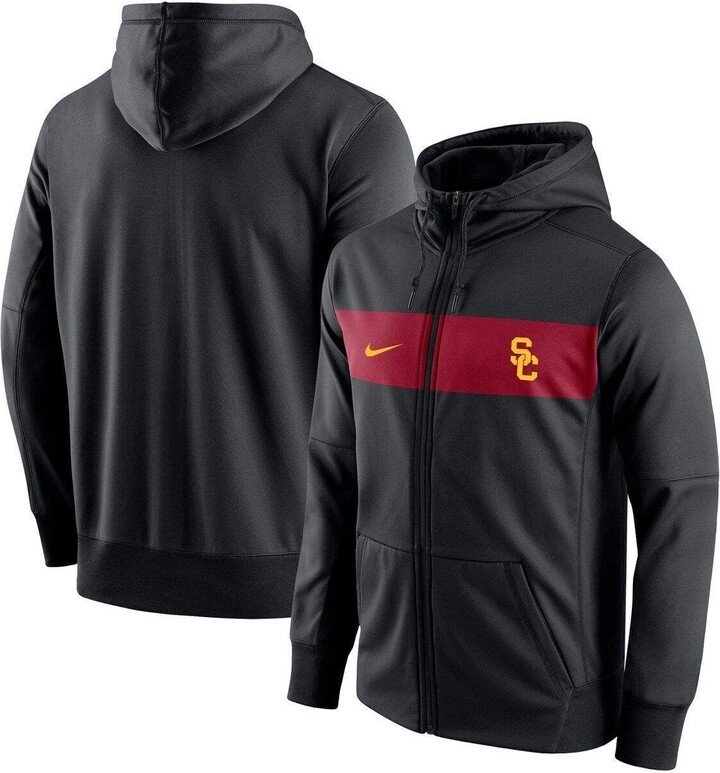 Nike Men's Black USC Trojans Logo Performance Full-Zip Hoodie - ShopStyle