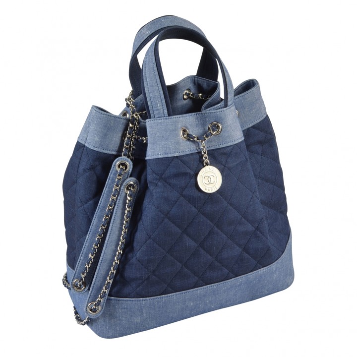 Chanel Blue Denim - Jeans Backpacks - ShopStyle