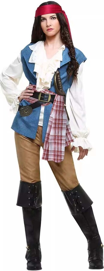 Berimaterry Womens Medieval Dress Long Sleeve V Neck Medieval Dress ...