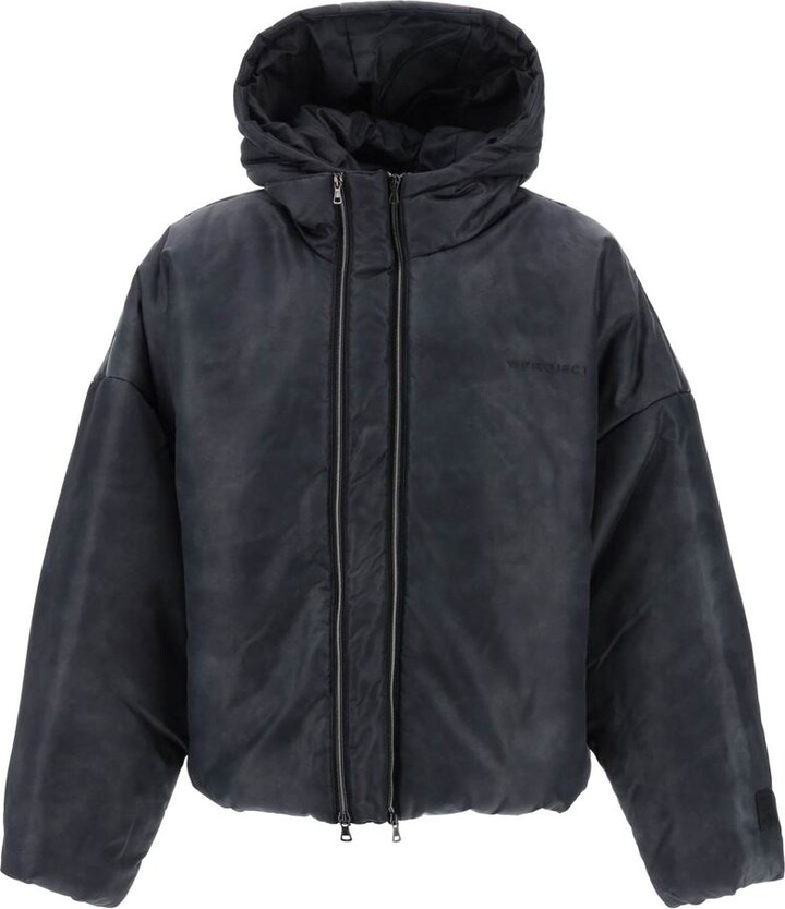 Y/Project Y project double collar puffer jacket - ShopStyle