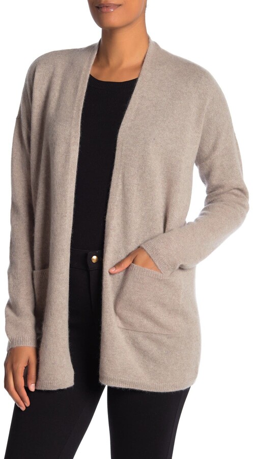 M By Magaschoni Open Front Cashmere Cardigan - ShopStyle