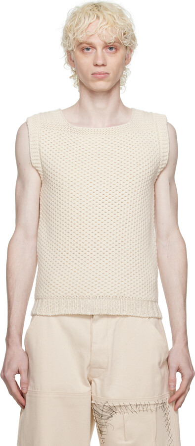 AIREI SSENSE Exclusive Off-White Vest - ShopStyle Shirts