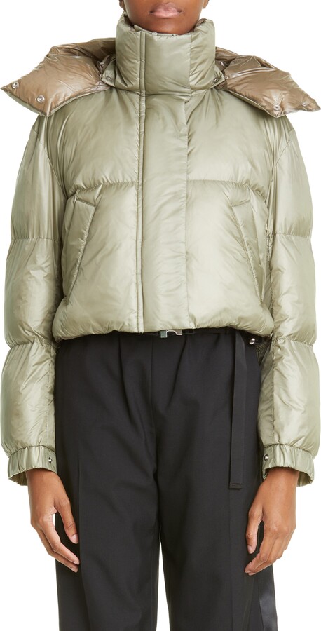 Sacai Quilted Crop Puffer Jacket - ShopStyle