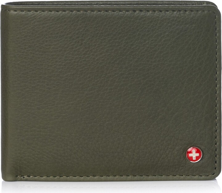 Alpine Swiss RFID Mathias Mens Wallet Deluxe Capacity Passcase Bifold ...