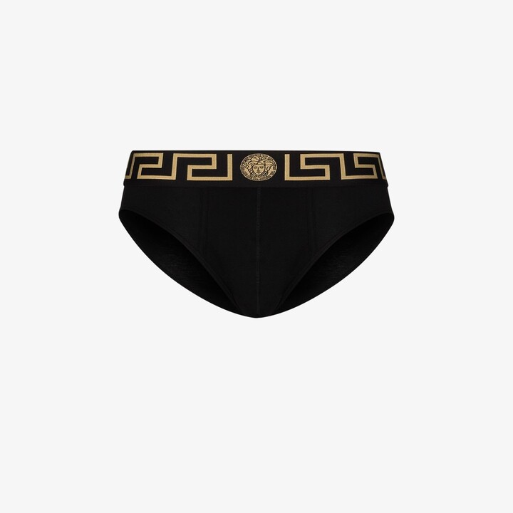 Versace Greca border briefs - ShopStyle