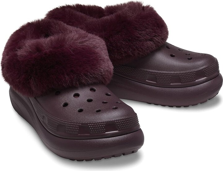 Crocs Furever Crush (Dark Cherry) Shoes - ShopStyle Mules & Clogs