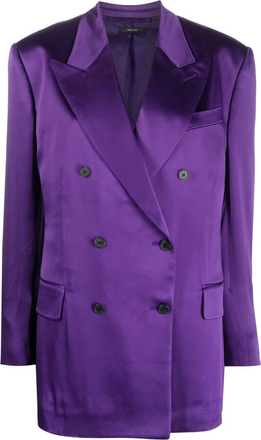 Tom Ford Double-Breasted Button-Fastening Jacket - ShopStyle Blazers