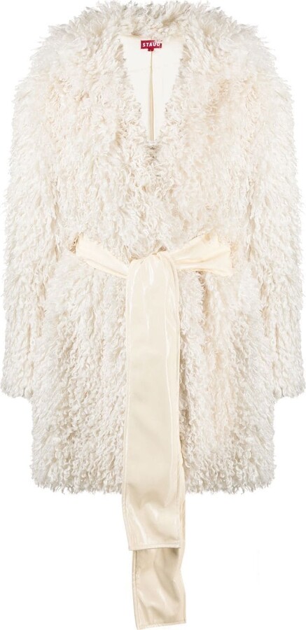 STAUD Lydie faux-shearling coat - ShopStyle