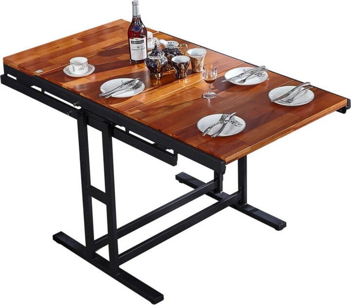 Simplie Fun Conversion Solid wood table /shelf Wholesales folding table ...