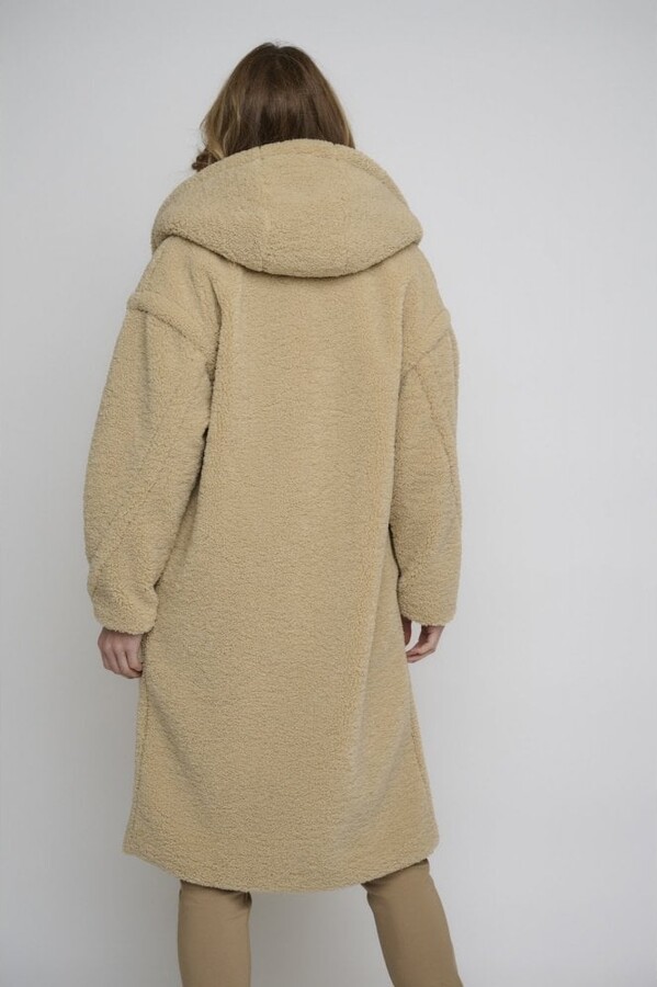 Rino & Pelle Rino and Pelle Lasta Teddy Coat in Beach Colour: BEAC ...
