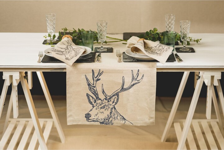 Selbrae House Stag Woven Linen Table Runner - ShopStyle