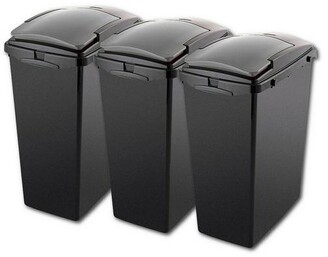 Addis Set of 3 Recycling Kitchen Utility Waste Separation Bin System ...
