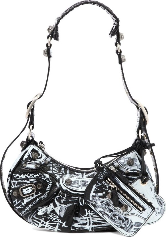 Balenciaga Le Cagole Graffiti XS Shoulder Bag - ShopStyle