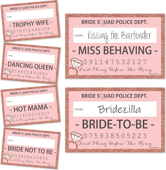 Big Dot of Happiness Bride Squad - Rose Gold Bridal Shower or ...